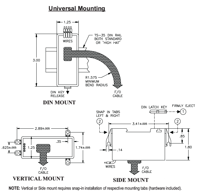 Q: What are the dimensions for Voltage Indicators?
